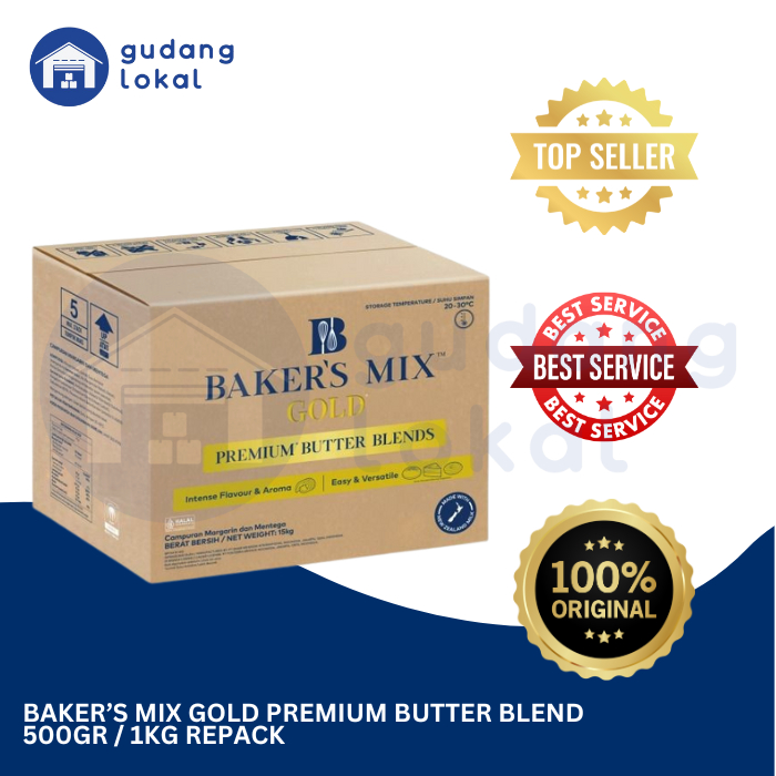 Jual Baker's Mix Gold Premium Butter Blend Mentega Margarin | Shopee ...
