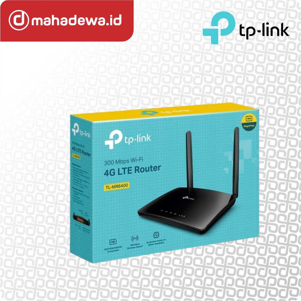 Jual TP-Link MR6400 300 Mbps Wireless N 4G LTE Router | Shopee Indonesia