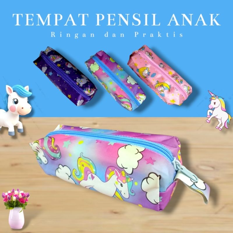 Jual Tempat Pensil Anak Karakter Lucu / Pencil Case Aesthetic Organizer ...
