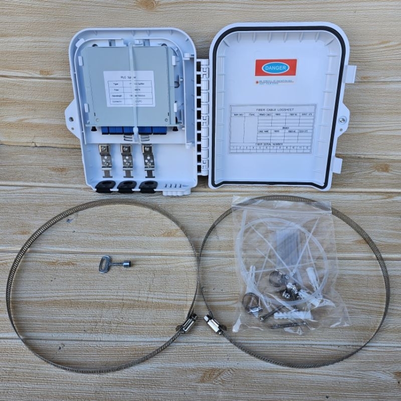 Jual odp 8 core lengkap box spliter 1:8 sc upc / odp 8c box | Shopee ...