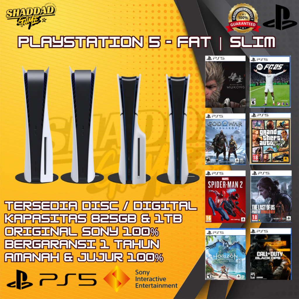 Jual SONY PlayStation 5 PS5 slim Disc Version / digital version slim ...