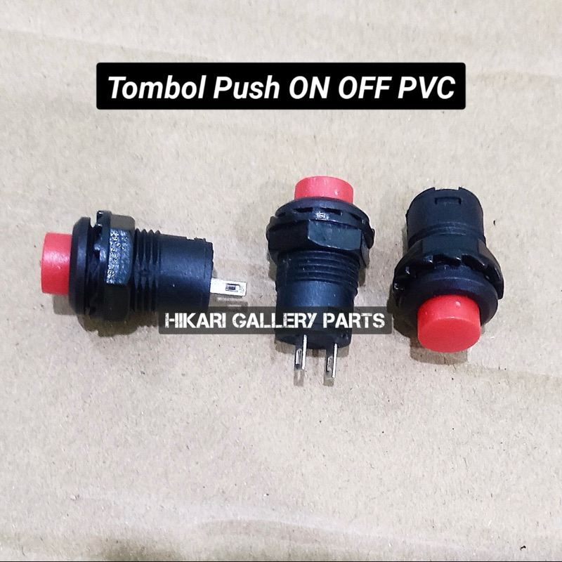 Jual Tombol Push ON OFF PVC Bulat / Push Button ON OFF Bulat PVC ...