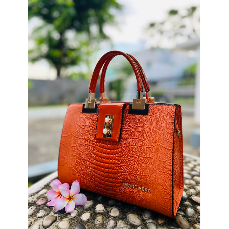 Jual Tas Umano Vero Mutiara Croco Glosy 3902-A Tas pesta Tas mewah tas ...