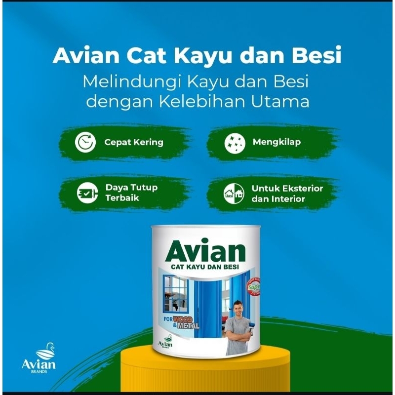 Jual cat Avian 1kg | Shopee Indonesia
