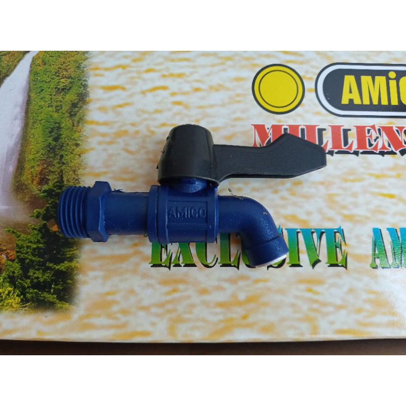 Jual Kran pvc tebal 1/2 & 3/4 Amico | Shopee Indonesia