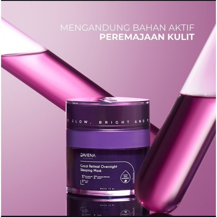 Jual READY ️DAVIENA SKINCARE RETINAL BOOSTER SLEEPING MASK RETINAL ...