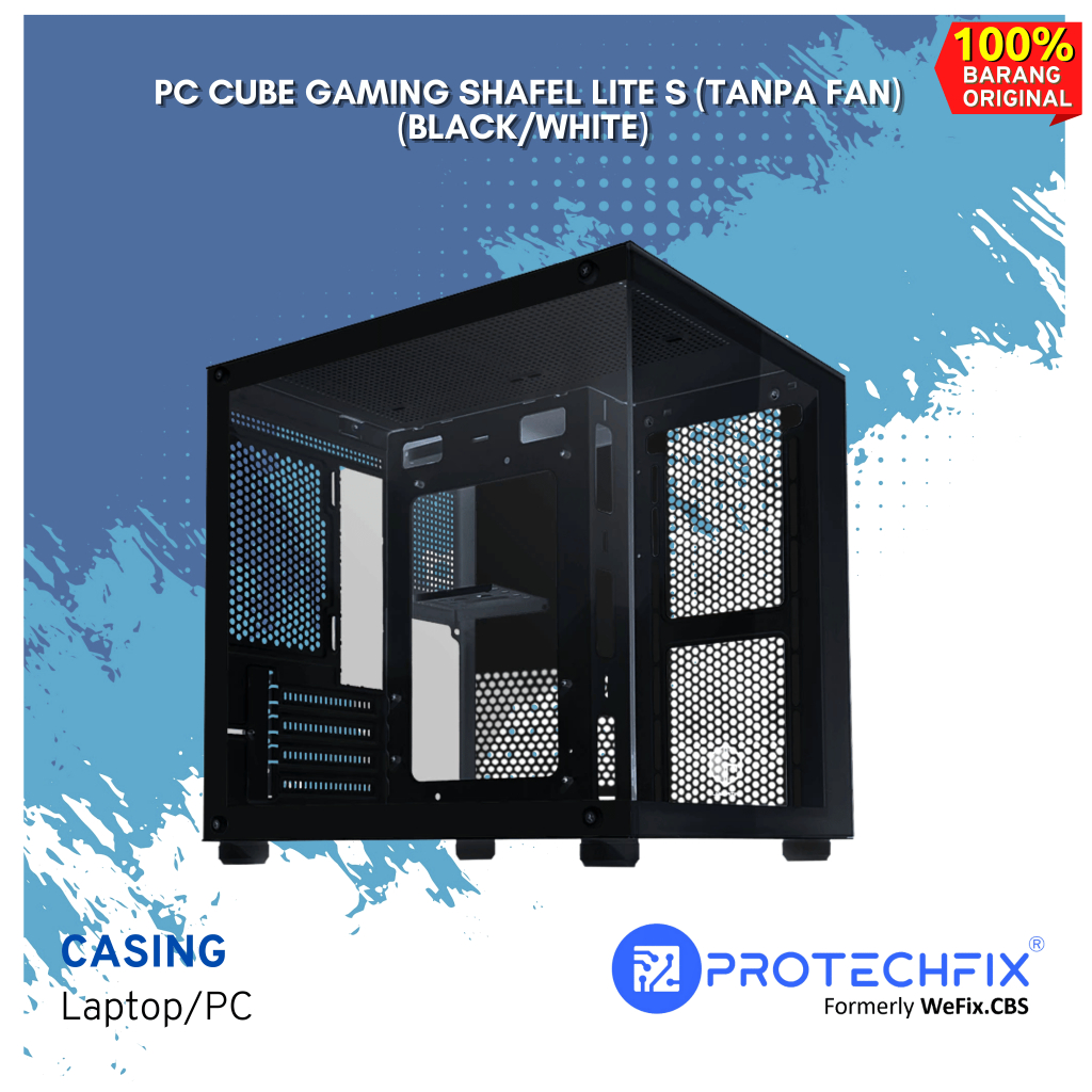 Jual PC Cube Gaming Shafel Lite S (Tanpa Fan) (Black/White) | Shopee ...