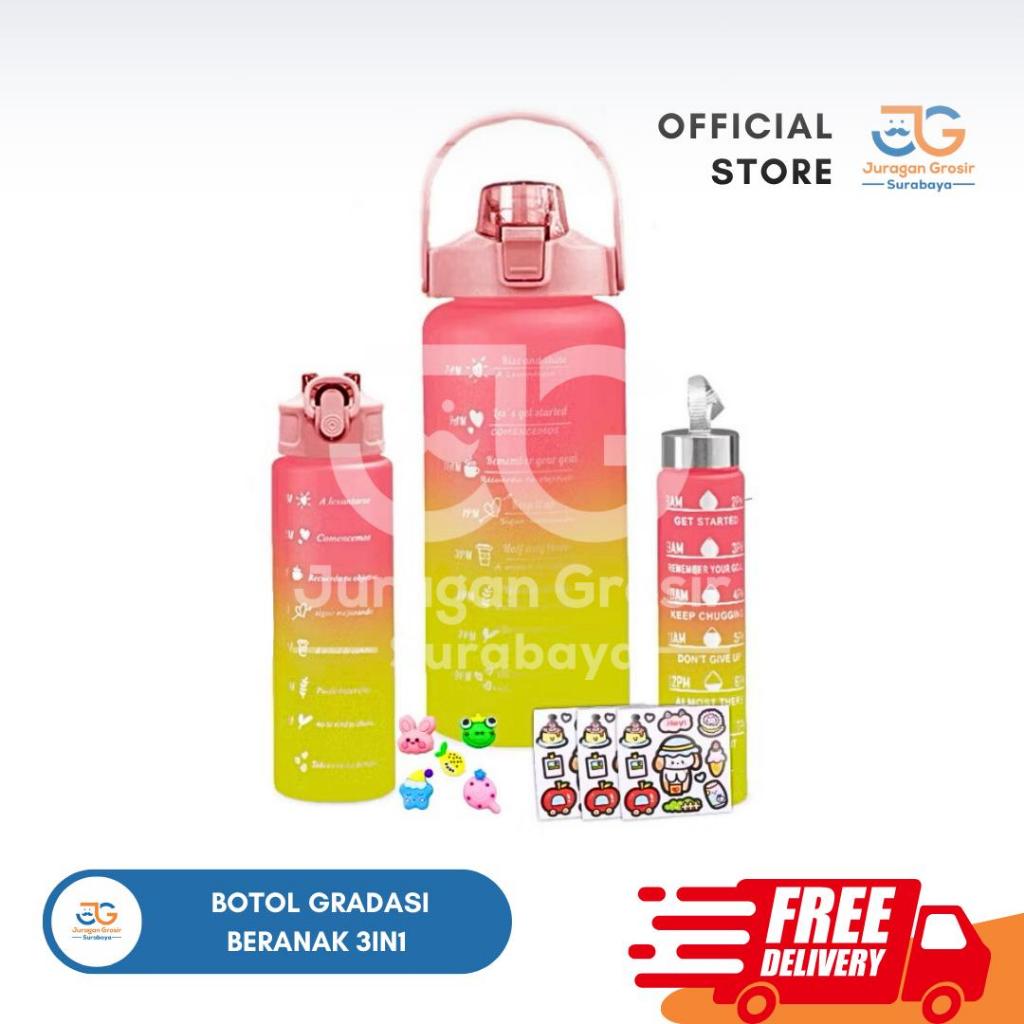 Jual (JGS) Botol Minum Gradasi Beranak 3in1 2liter + 1liter + 500ml ...