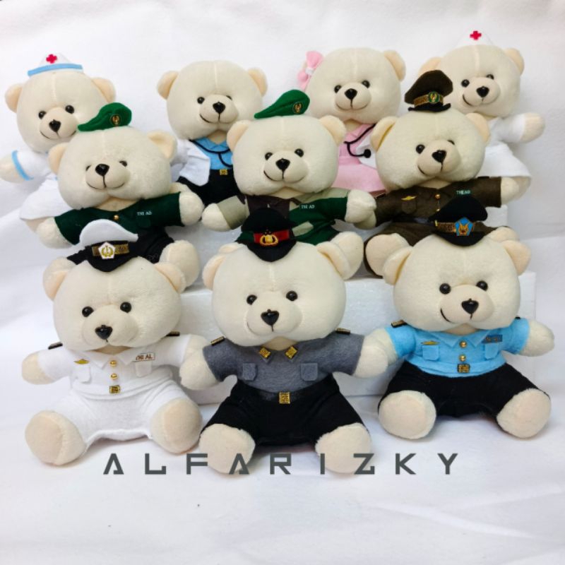 Jual BONEKA PROFESI POLISI/TNI/DOKTER/GURU/DLL TINGGI 15CM REAL PICK ...