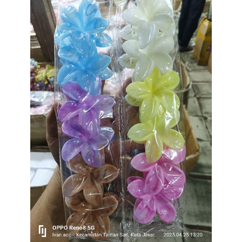 Jual (isi 12 pcs) JEPITAN BUNGA KAMBOJA UK 8CM | Shopee Indonesia