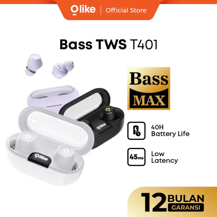 Jual OLIKE T401 TWS WIRELESS EARBUDS SOUNDBEANS 300MAH BLUETOOTH 5.3 ...