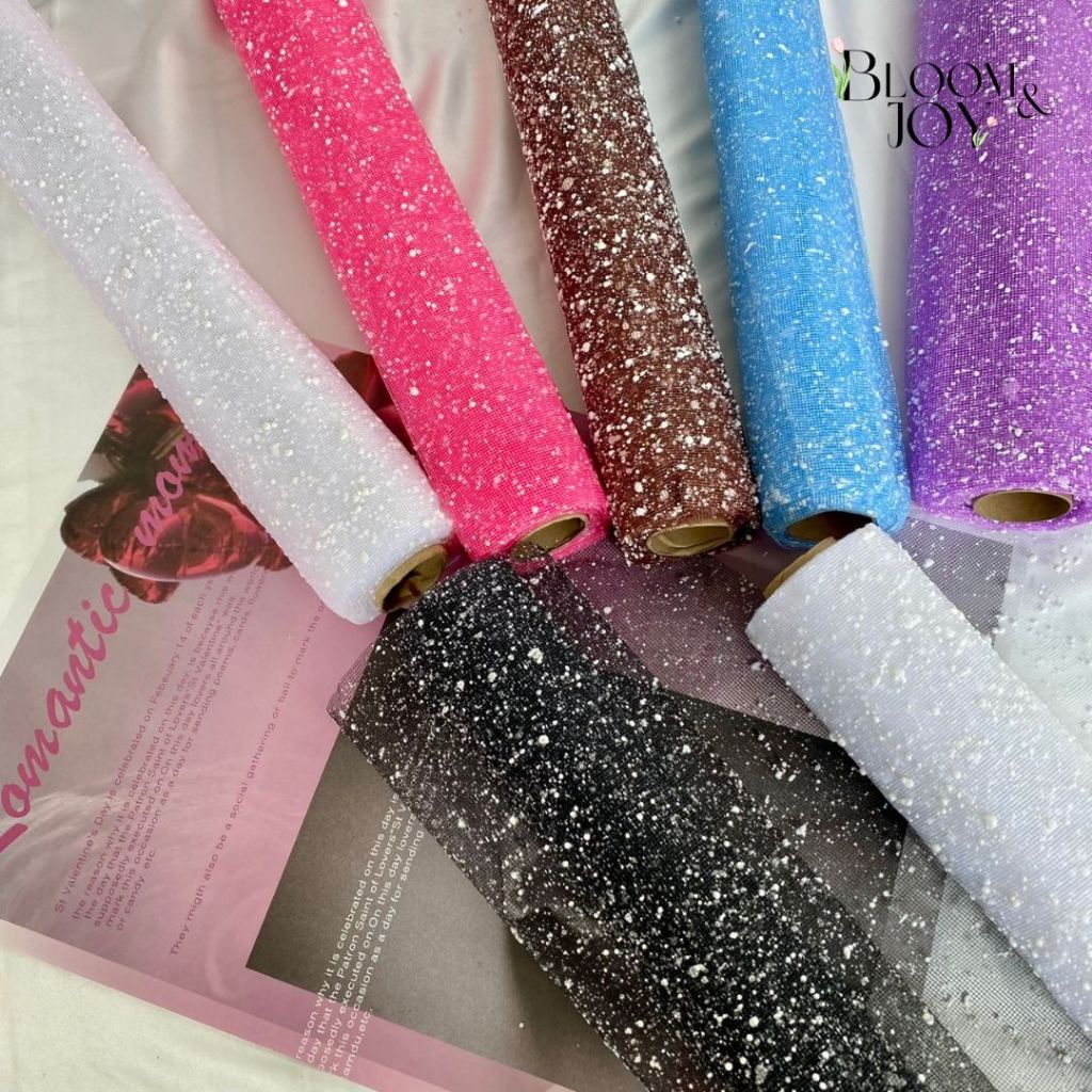 Jual [1 LEMBAR] lembaran kain tile salju snow tile cellophane kertas ...