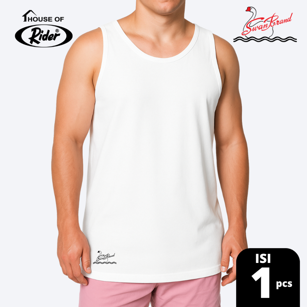 Jual Swan Brand Rider SB123 Singlet - Putih (1 Pcs) | Shopee Indonesia
