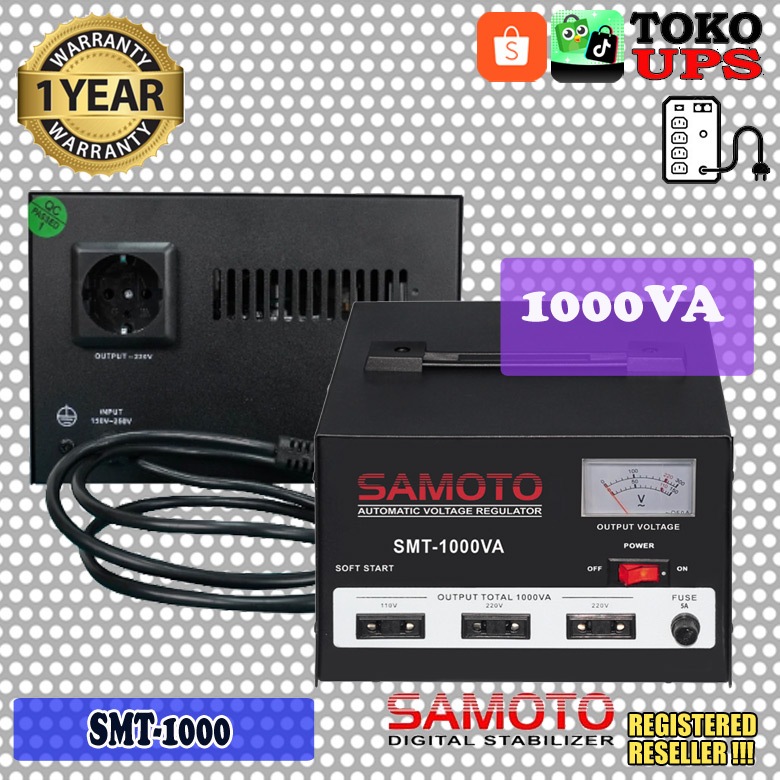 Jual Stabilizer Samoto 1000VA SVC-1000N | Shopee Indonesia