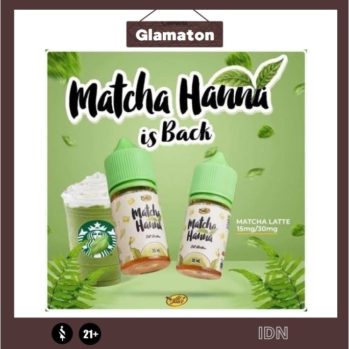 Jual LIQUID MATCHA HANNA 30ML 15MG AUTHENTIC BY DR JUICE | Shopee Indonesia