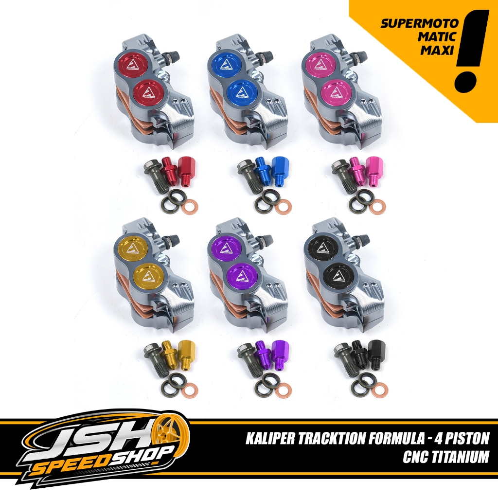 Jual CALIPER KALIPER TRACKTION FORMULA CNC 4 PISTON UNIVERSAL | Shopee ...