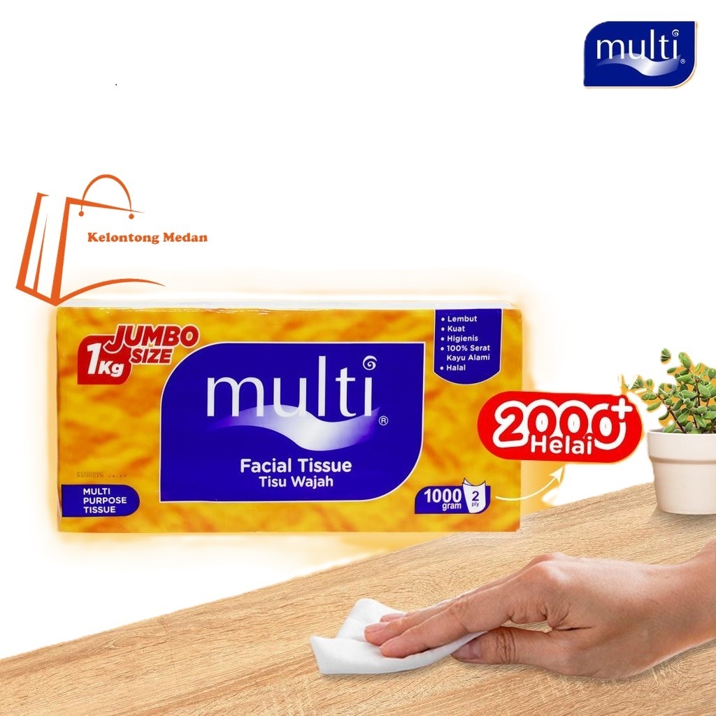 Jual [ 3pcs ] Tissue multi jumbo size 1000 gram tisu facial jumbo multi ...