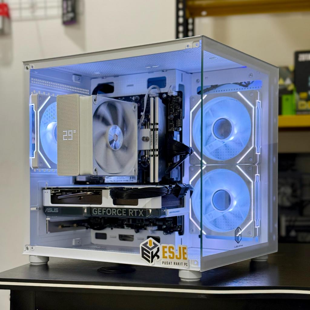 Jual Casing PC Cube Gaming Shafel Lite S White | Shopee Indonesia
