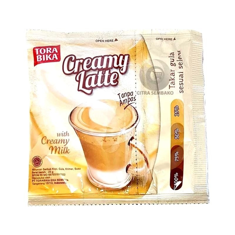 Jual Torabika Creamy Latte Renceng 25 gram Isi 10 Pcs | Shopee Indonesia