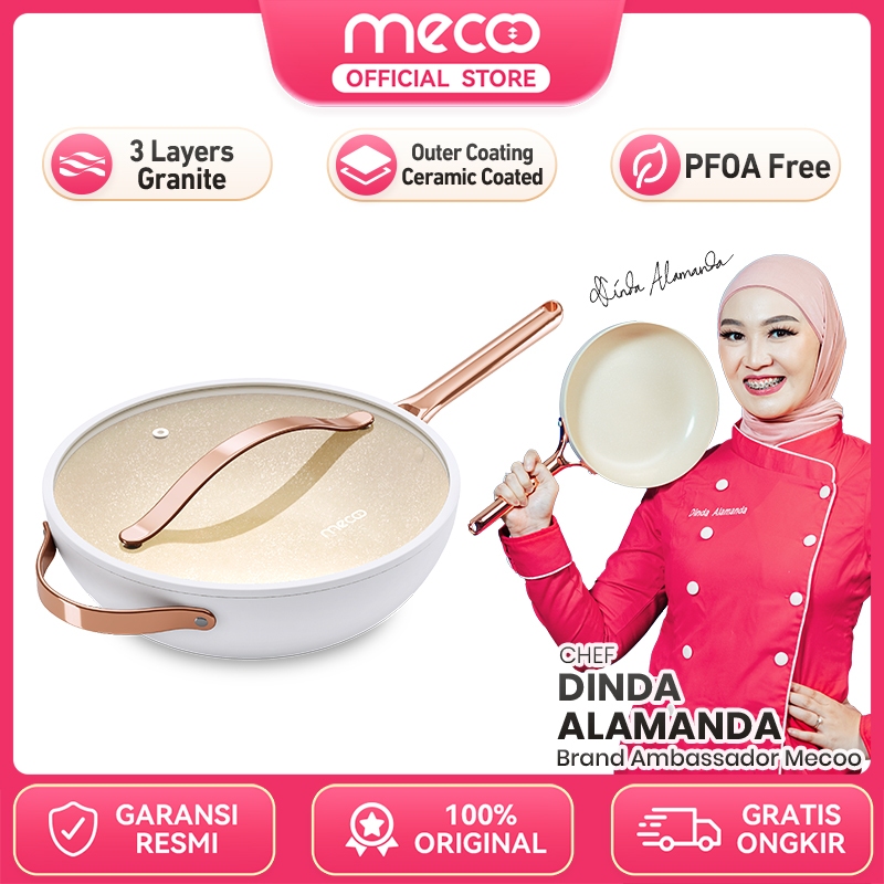 Jual Mecоо Most Aesthetic Premium Non-Stick Wok 30cm SGS FDA LFGB Sertifikasi PFOA Free | Shopee ...