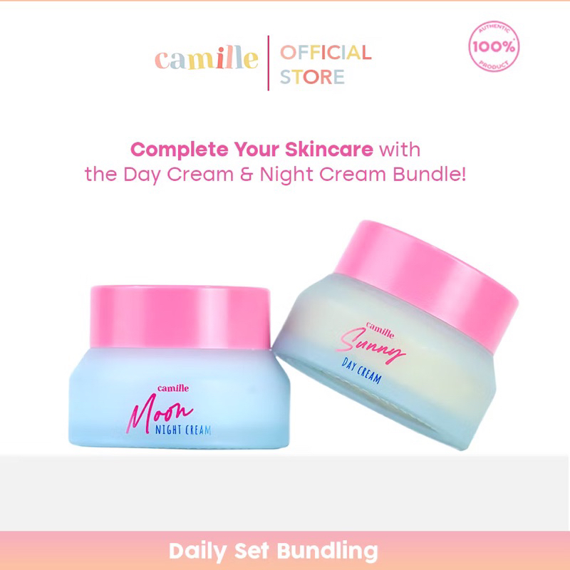 Jual CAMILLE BUNDLING DAY CREAM & NIGHT CREAM (SUNNY & MOON) | Shopee ...