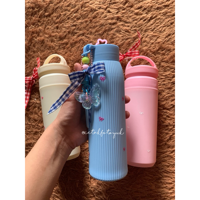 Jual Botol Minum Kaca Aethetic, tumblr coqoutte, botol minum lucu ...