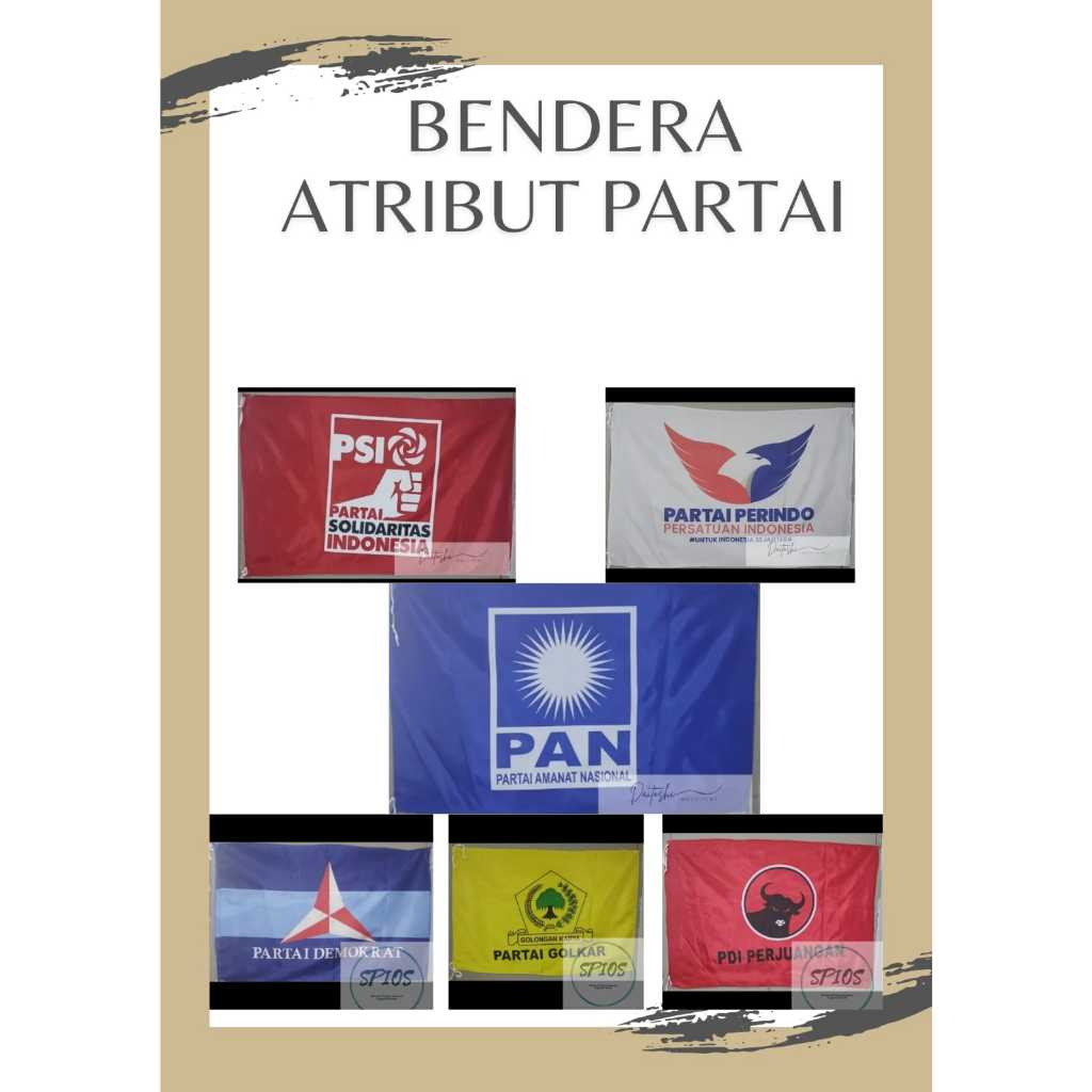 Jual BENDERA ATRIBUT PARTAI | Shopee Indonesia