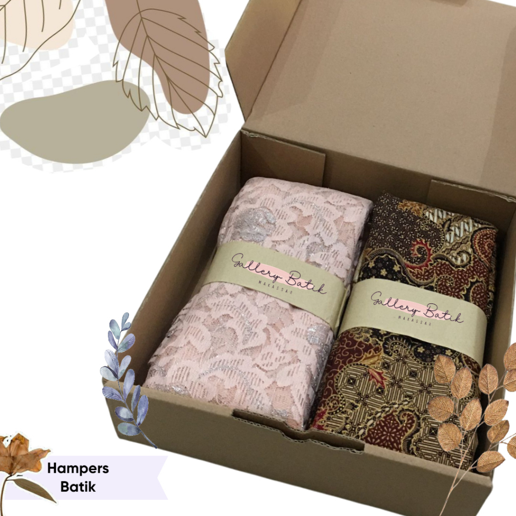 Jual Hampers Kain Batik dan Brokat Label Nama Untuk Wedding atau Kenang ...