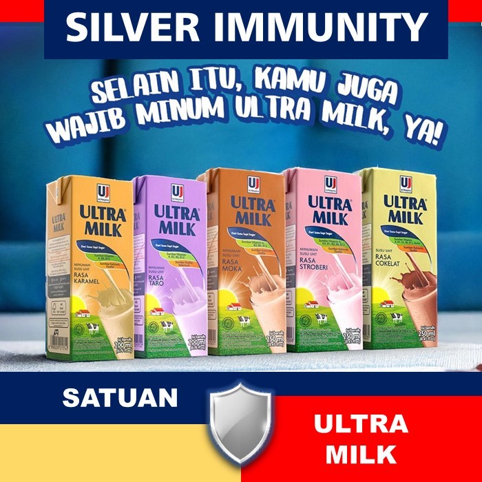 Jual SATUAN SUSU ULTRA MILK 125/200/250 ML LOW FAT UHT | Shopee Indonesia
