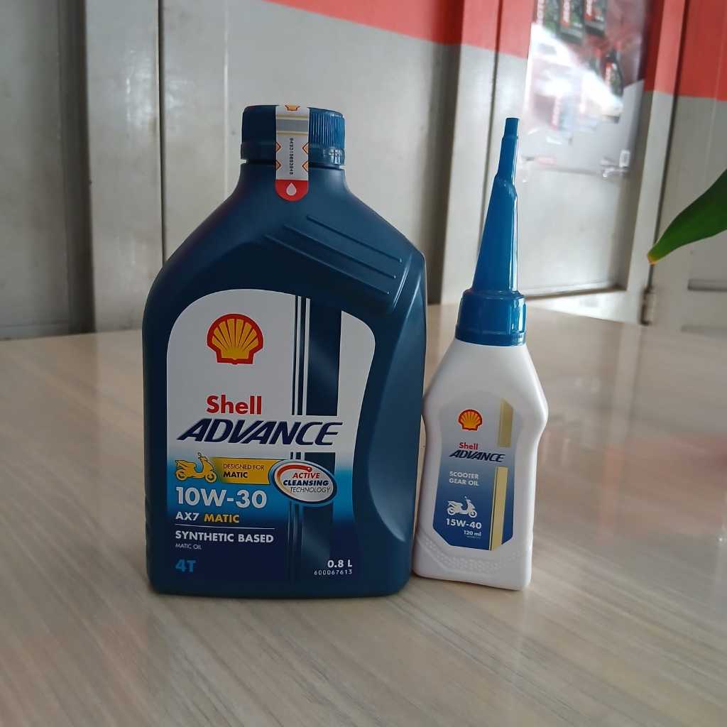 Jual (Paket Oli Shell Matic + Oli Gear 120ml) | Shopee Indonesia