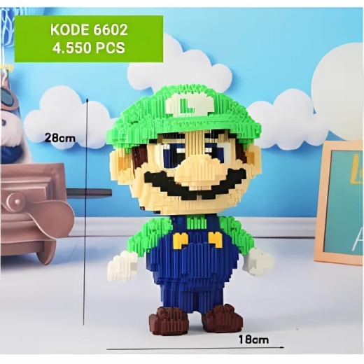 Jual HAPPY BRICKS Nano block Super Mario Bros & Luigi Bricks Education ...
