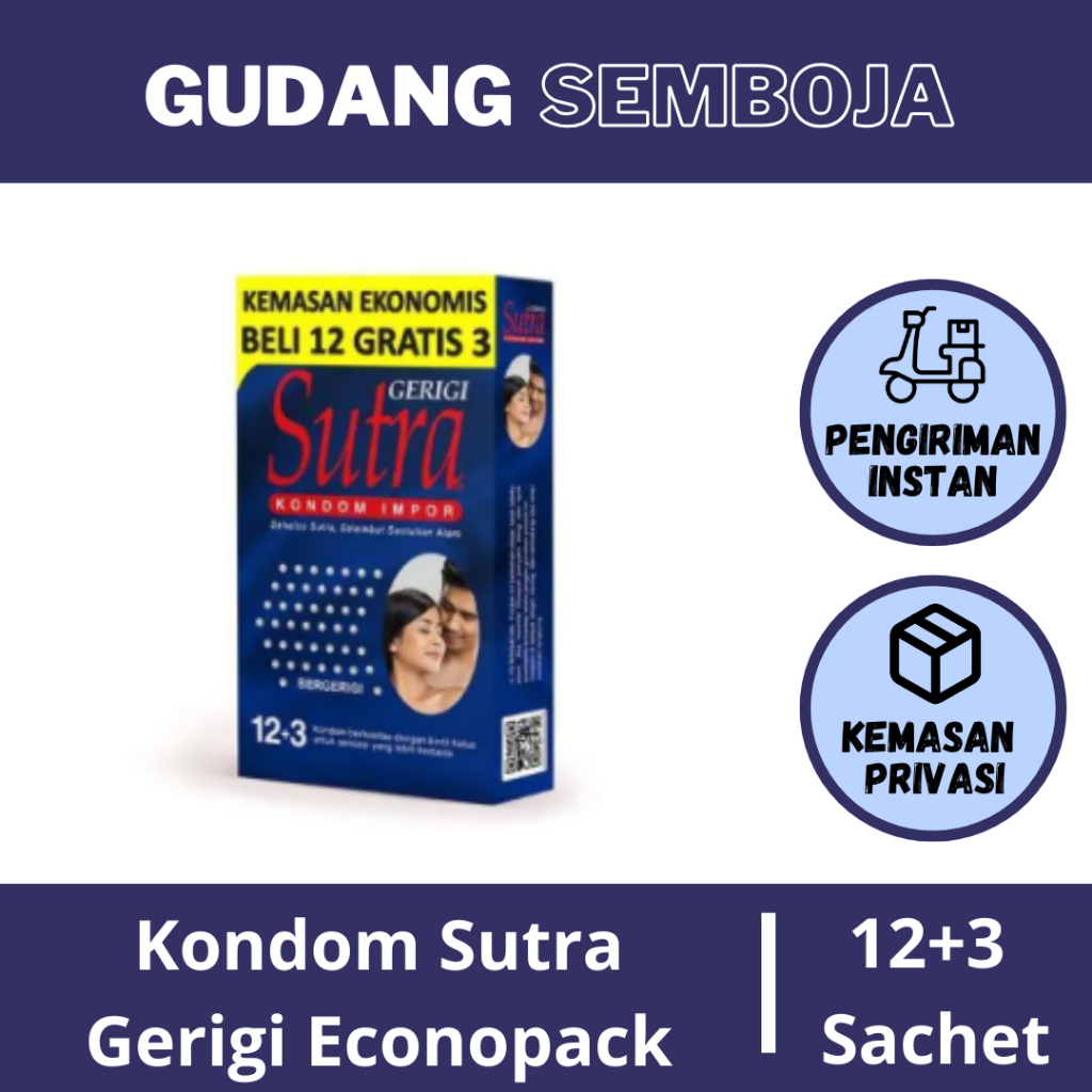 Jual Kondom Sutra Gerigi Econopack Isi 15 Sachet / Kondom Sutra Biru ...
