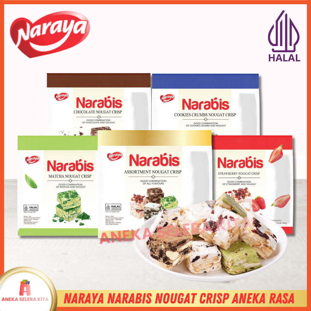 Jual Naraya Narabis Rasa Chocolate Strawberry Matcha Cookies Cream ...