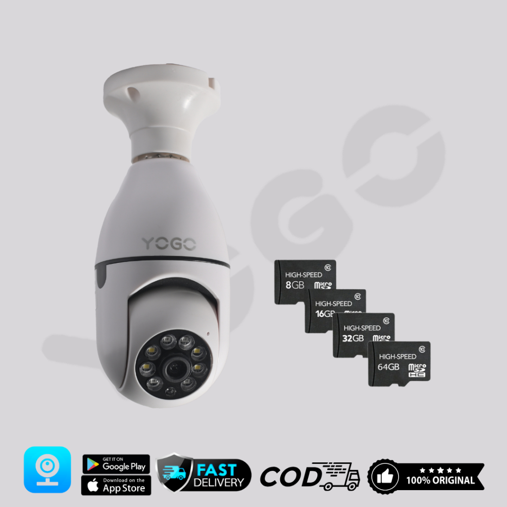 Jual YOGO Original COD BUNDLE IP CAMERA CCTV BOHLAM V380 / V380PRO 8MP ...