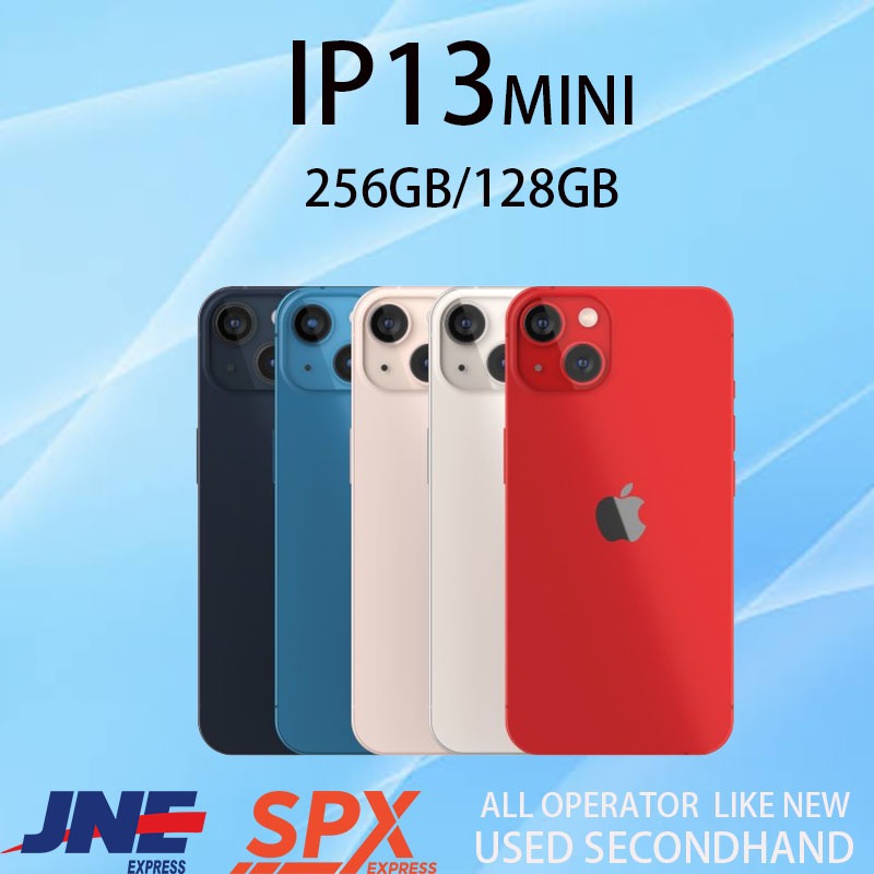 Jual IPHONE 13MINI 64/128GB SECOND IP 13MINI BERGARANSI 1 BULAN MULUS LIKE NEW | Shopee Indonesia