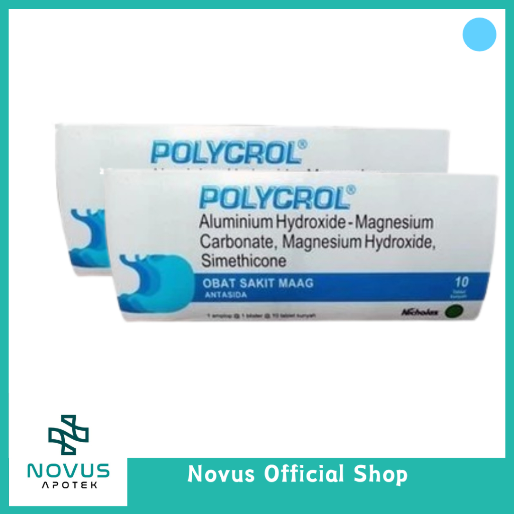 Jual POLYCROL Strip Isi 10 Tablet - Mengatasi Maag | Shopee Indonesia