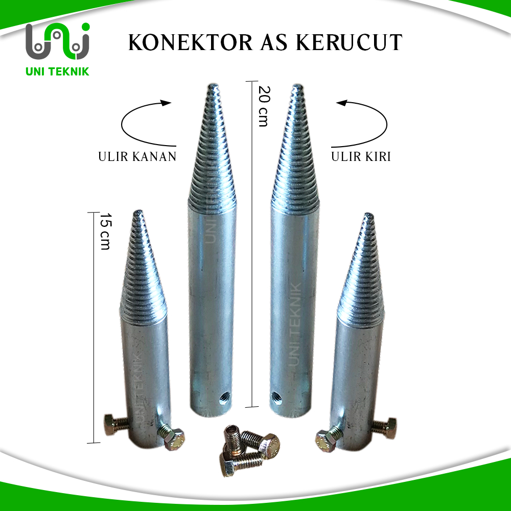 Jual Konektor as kerucut as poles sambungan as ulir kanan ulir kiri as ...