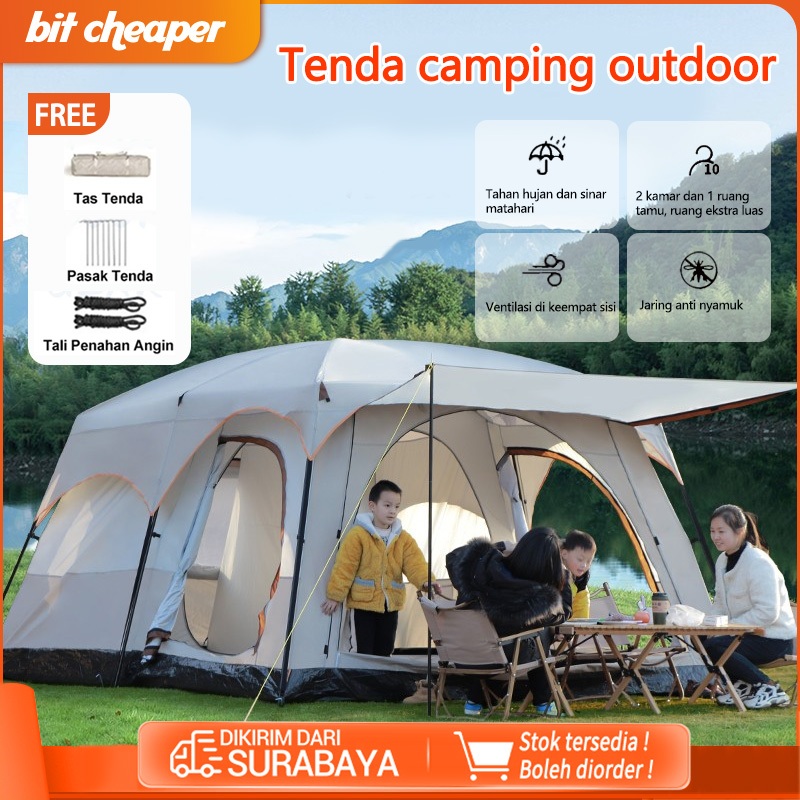 Jual Bit cheaper - Tenda Camping Kapasitas 8-12Orang Tunnel 4P Double ...