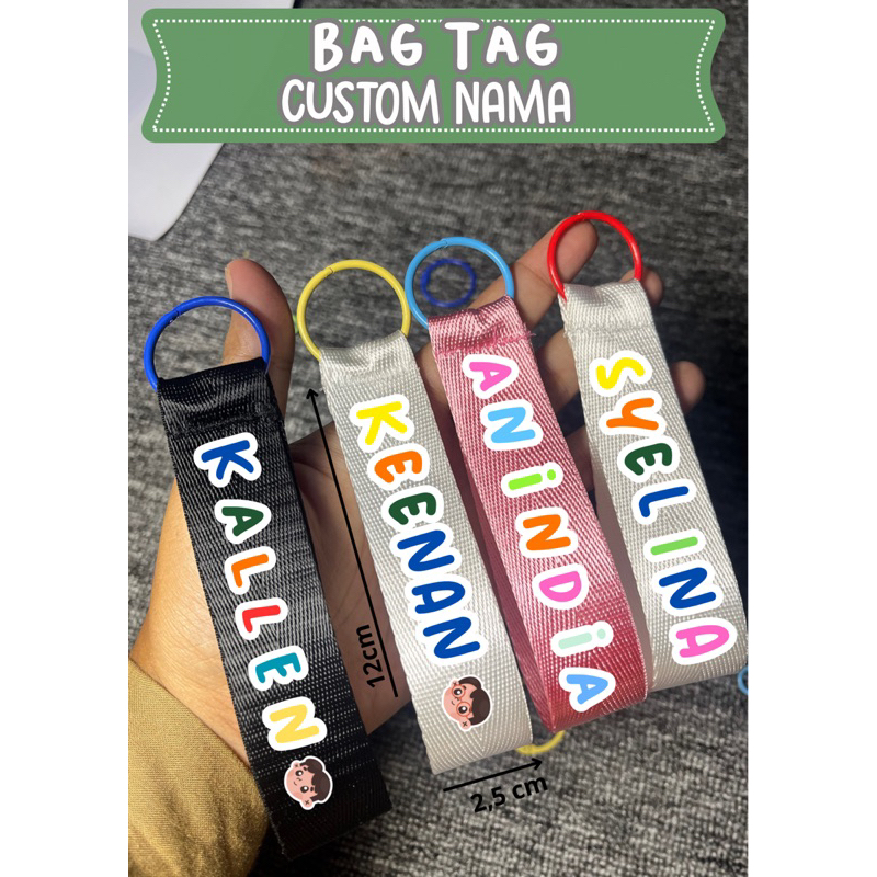 Jual Bag Tag Tas Custom Nama Bagtag Gantungan Tas Strap Rtalo | Shopee ...