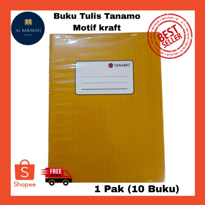 Jual 1 Pak (10 Buku) !!! Buku tulis Tanamo 38 Lembar Motif Kraft buku ...