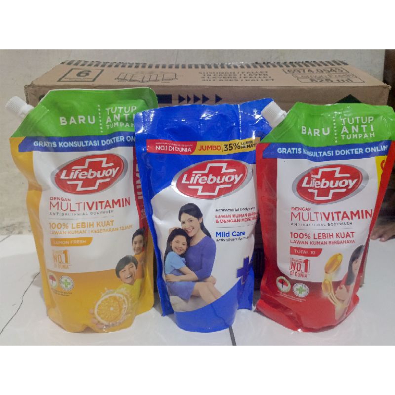Jual Lifebuoy Sabun mandi cair 800 ml packing bubble wrap+kardus ...