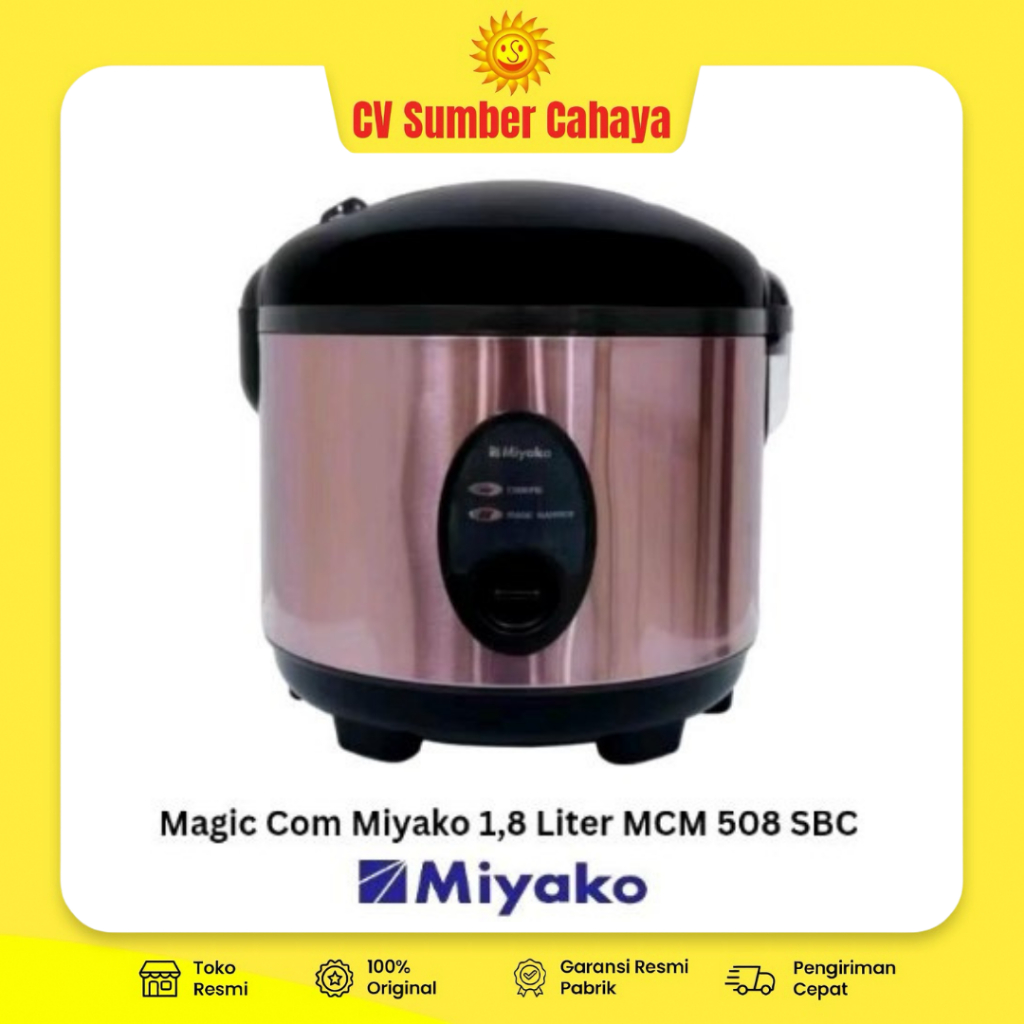 Jual Miyako Magic Com 1.8L 3in1 Rice Cooker MCM 508 SBC 508SBC | Shopee ...