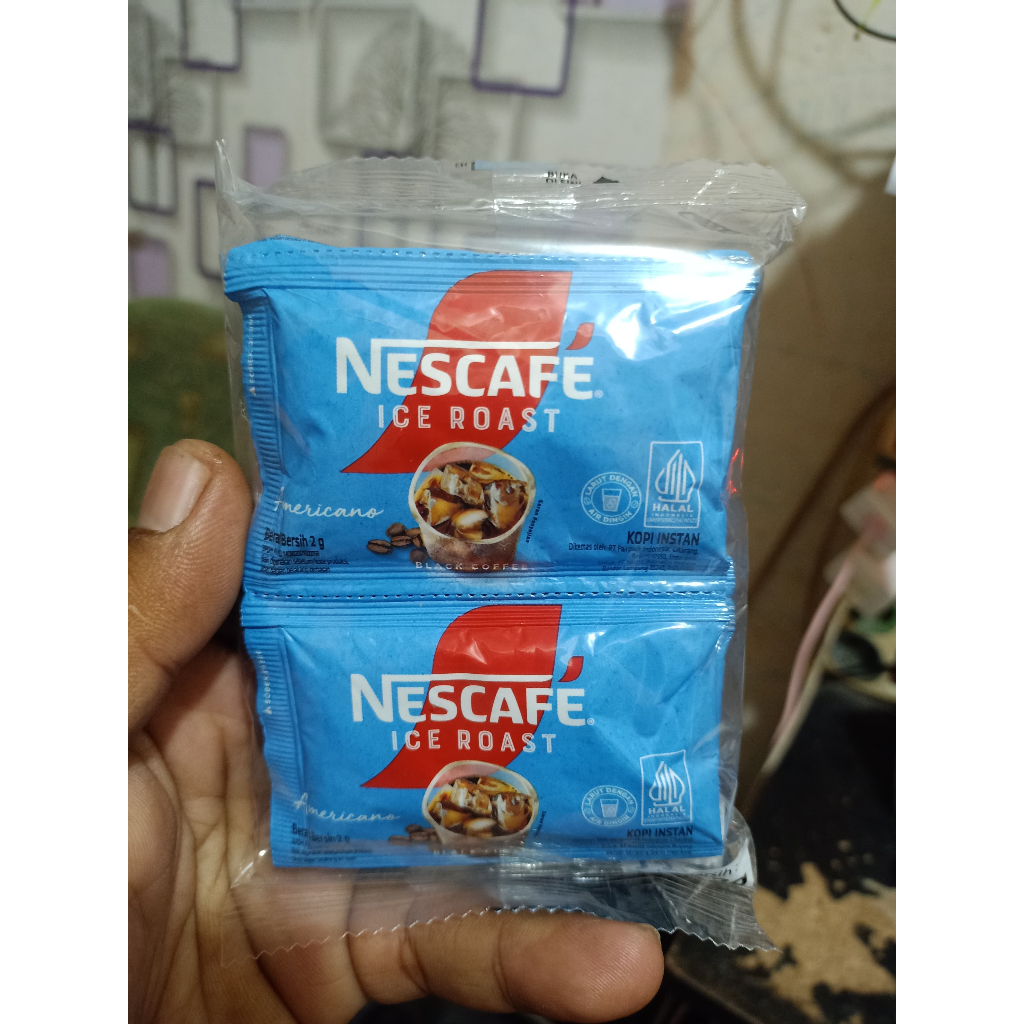 Jual Kopi NESCAFE ICE ROAST AMERICANO 1 Renceng isi 10 Sachet 2gr ...