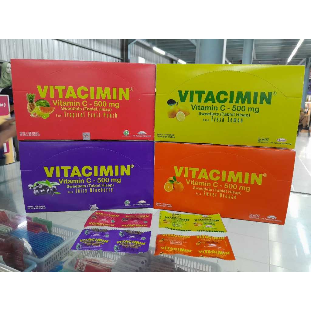 Jual Vitacimin C 500mg | Per Strip Isi 2 Tablet | Vitacimin All Varian ...