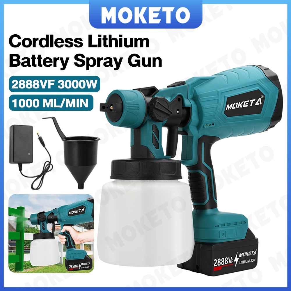 Jual 1000ML Spray gun elektrik/Alat Semprotan Cat Spray/mesin semprot ...