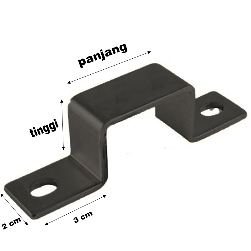 Jual all size klem besi hollow / klem holo / klem besi kotak semua ...