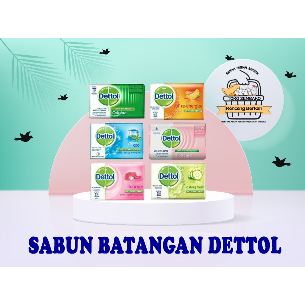 Jual Paket Dettol Sabun Mandi Batang Anti Bacterial 100gr (Besar ...