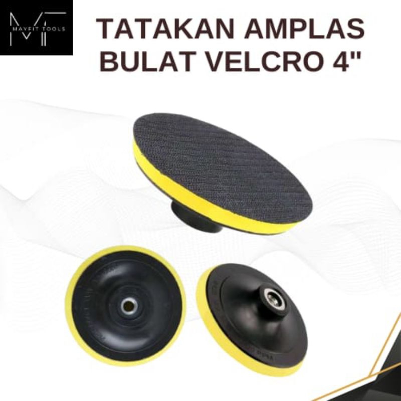 Jual Tatakan Amplas Bulat Velcro 4 inch | Shopee Indonesia
