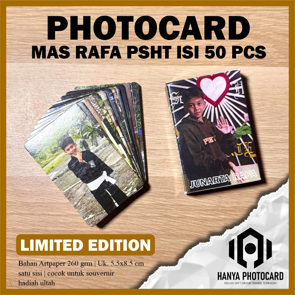 Jual " Photocard Mas Rafa PSHT (Juniarta Rafa) Isi 50 Pcs (Free ...