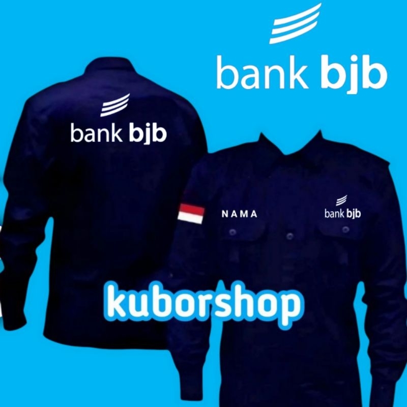 Jual kemeja kerja bank bjb baju bank bjb seragam bank bjb full bordir ...